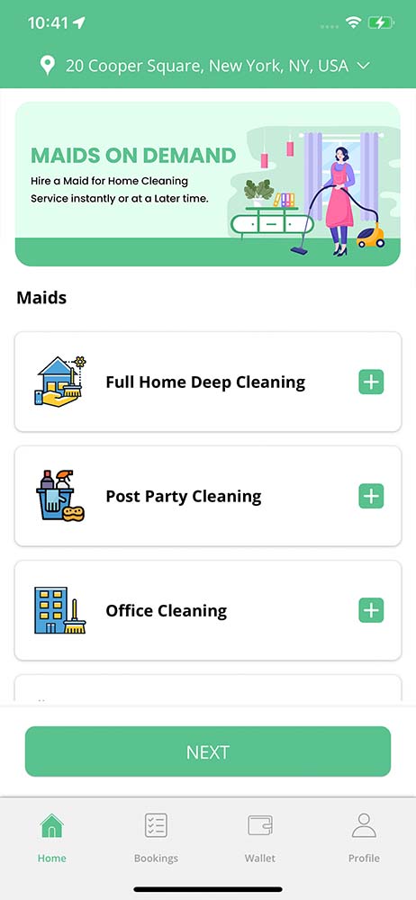 Maid Booking App | On Demand Maid Service App