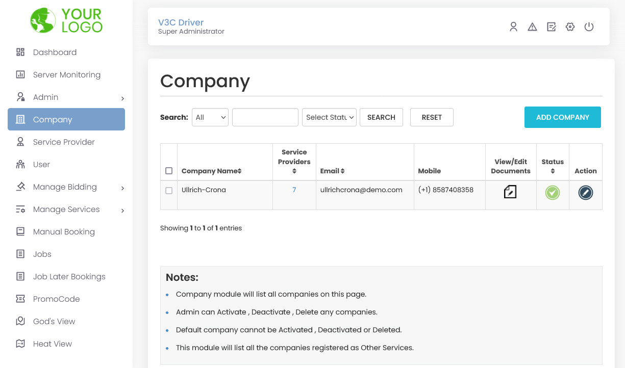 On Demand Service Provider App Website and Admin Panel