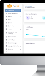 Uber clone admin panel, taxi app admin panel