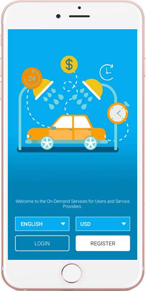 Mobile car wash app, Uber for car wash, car cleaning app, Spiffy clone
