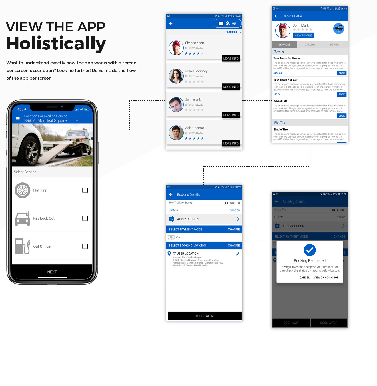 Uber for Tow Trucks, Towing Service app, Towing app like Uber