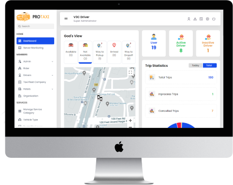 Uber Clone Web Panel | Taxi App Front Panel